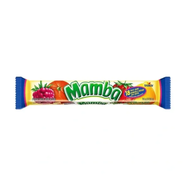 Mamba Fruit Chews Candy Bars - Original: 24-Piece Box- Candy ...